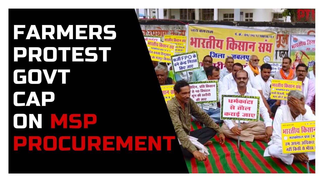 Farmers protest against govt policy to cap procurement under MSP - YouTube