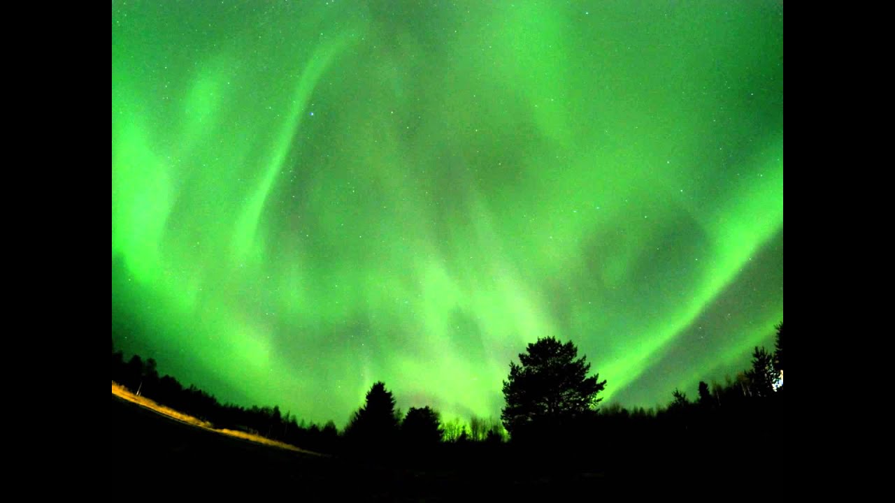 Revontulet Aurora Borealis In Finland Gopro Hero 4 Time Lapse Youtube