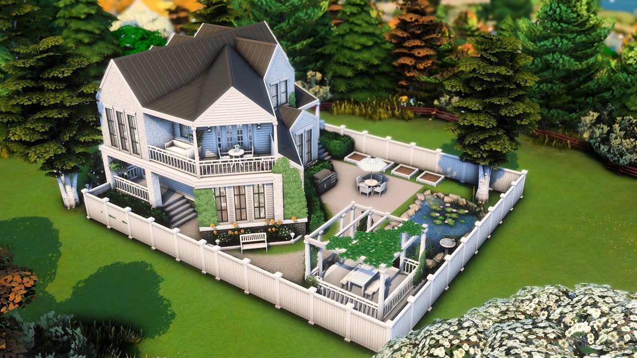Sims 4 Speed Build | #SpookySimsieShell challenge! - YouTube