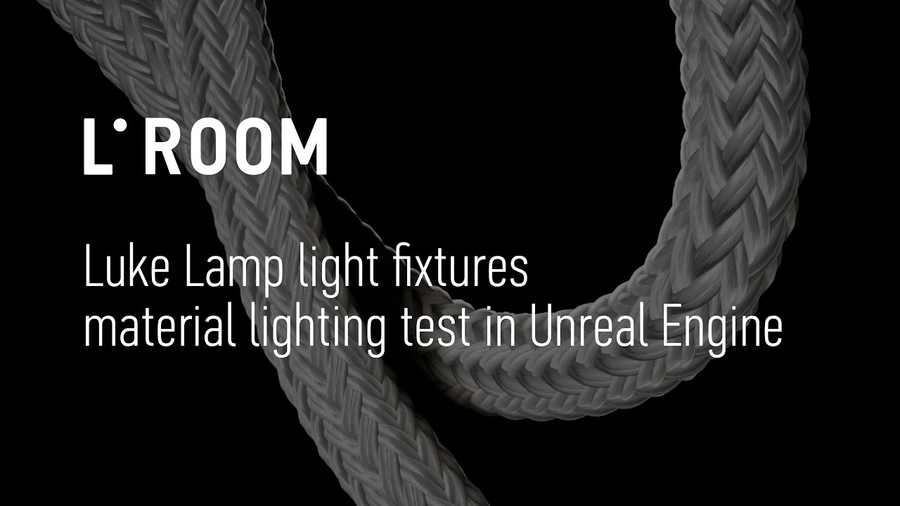 Luke lamp light fixtures material lighting test in Unreal Engine - YouTube