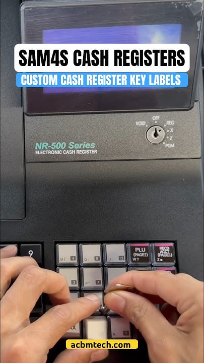 Custom cash register key label for items, departments, and discounts. # ...