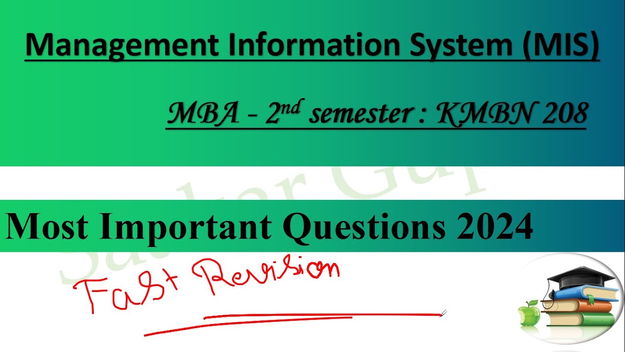MIS Important Questions 2024 || Management Information System (MIS ...
