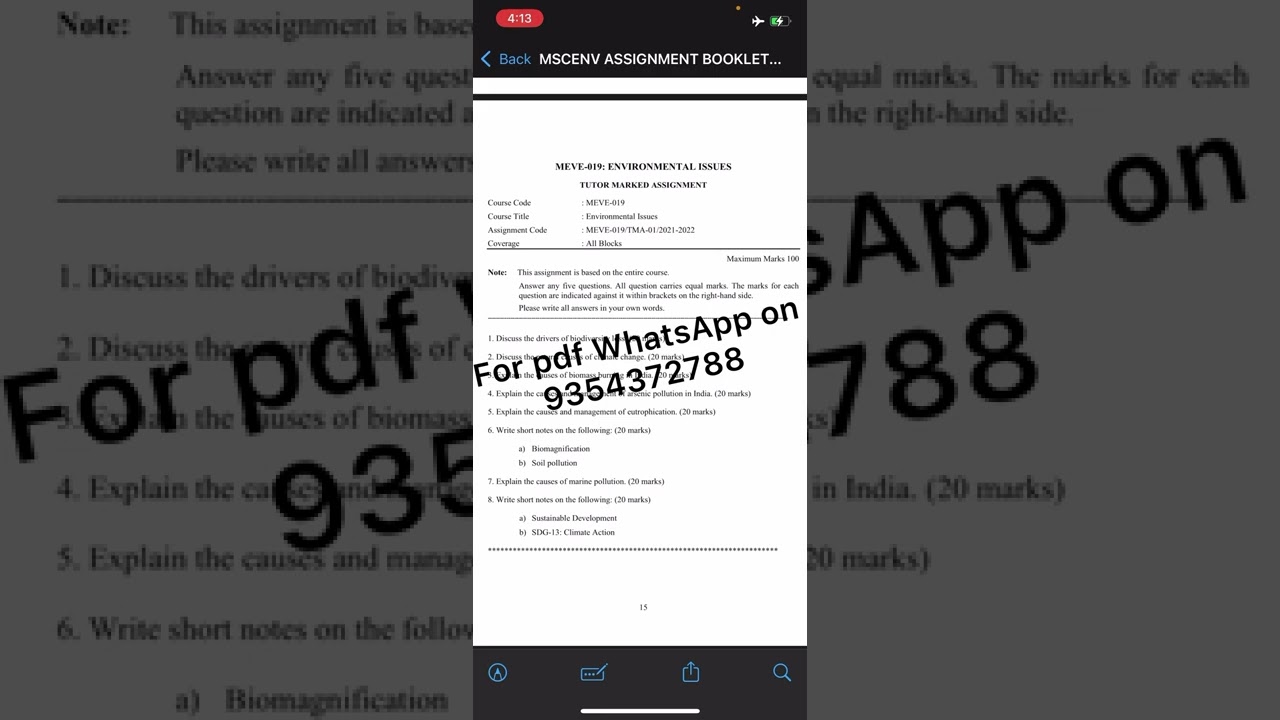 MEVE 19 ENGLISH MEDIUM SOLVED ASSIGNMENT 2022-23 FOR PDF WHATSAPP ON 9354372788 - YouTube