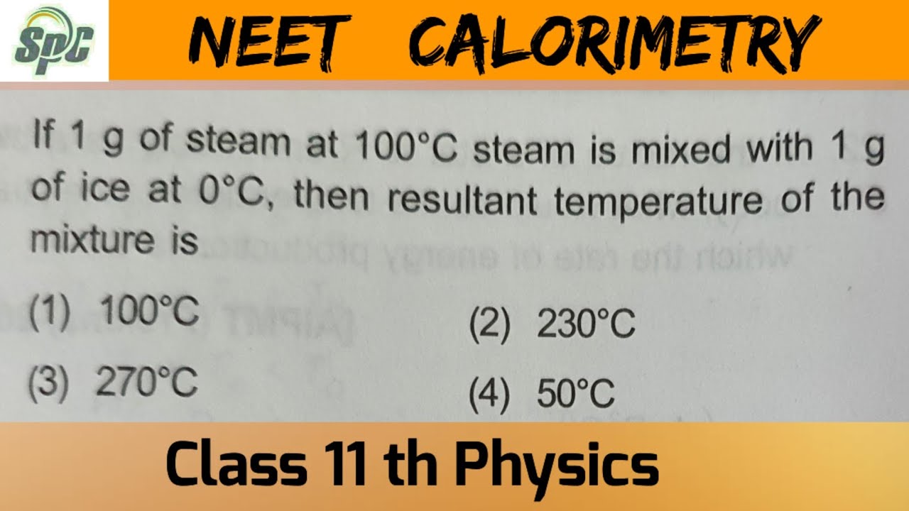 If 1 g of steam at 100°C is mixed with 1 g of ice at 0°C then resultant ...