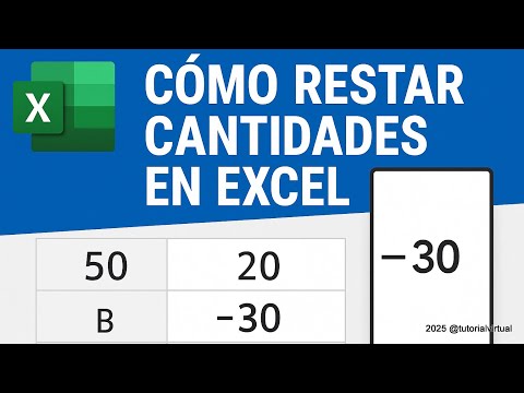 📉 Cómo Restar Cantidades en Excel | Fórmulas Básicas y Trucos Rápidos