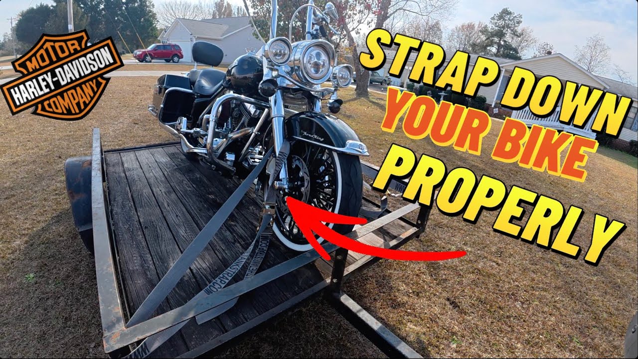 HOW TO PROPERLY SECURED YOUR MOTORCYCLE ON A TRAILER | 🏍️ MUST WATCH ...