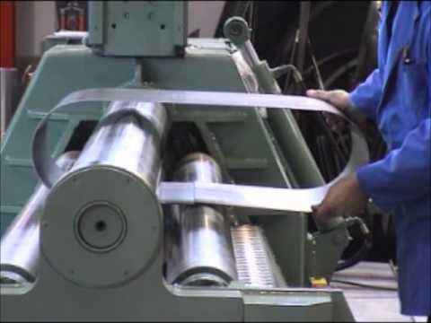 Making of a tank in a roundo plate bending machine - YouTube