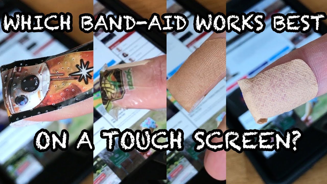 Which Band Aid Works Best on a Touch Screen? - YouTube