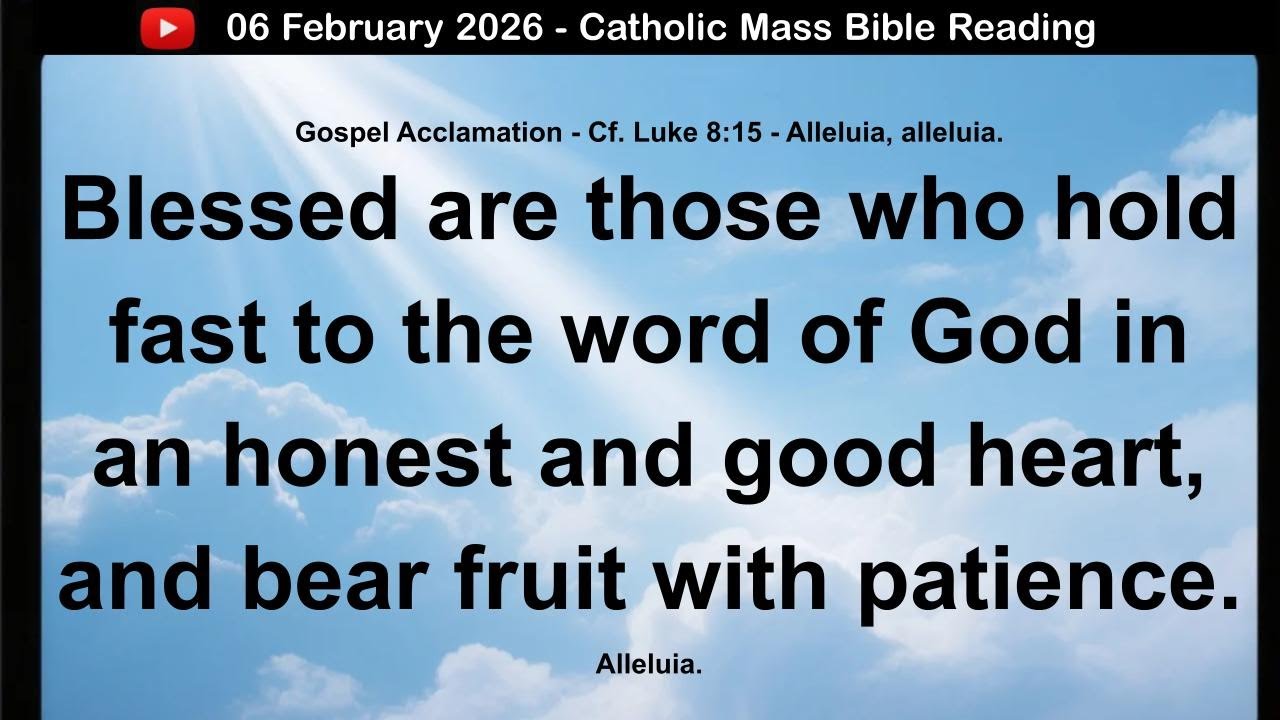 06 February 2026 Catholic Mass Bible Reading - YouTube