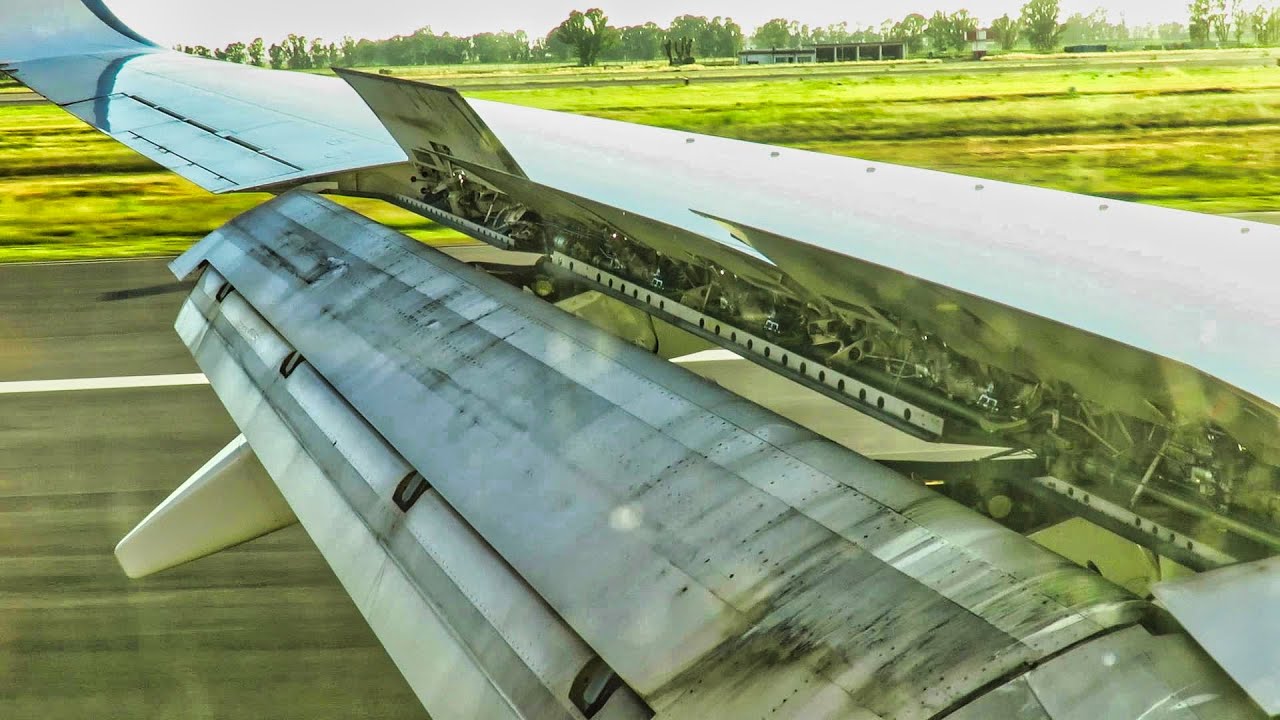 CLOSE UP Wing View LANDINGS & TAKEOFFS | 777 A350 787 A330 737 A320 [5 ...