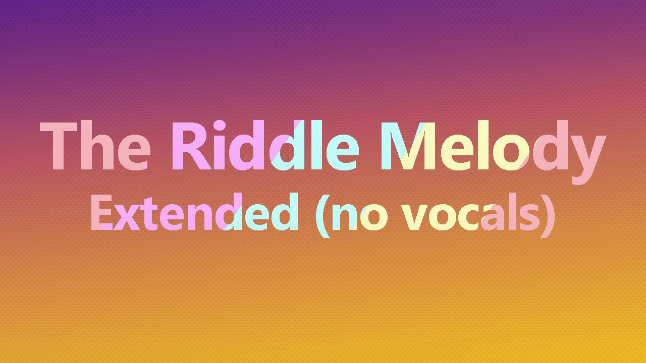 Gigi D'Agostino - The Riddle Melody Extended (no vocals) - YouTube