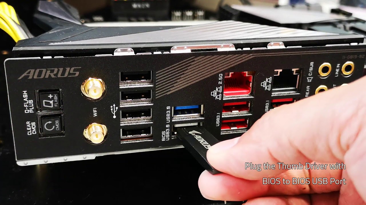 UPDATE BIOS X570 AORUS MASTER WITH Q-FLASH - YouTube