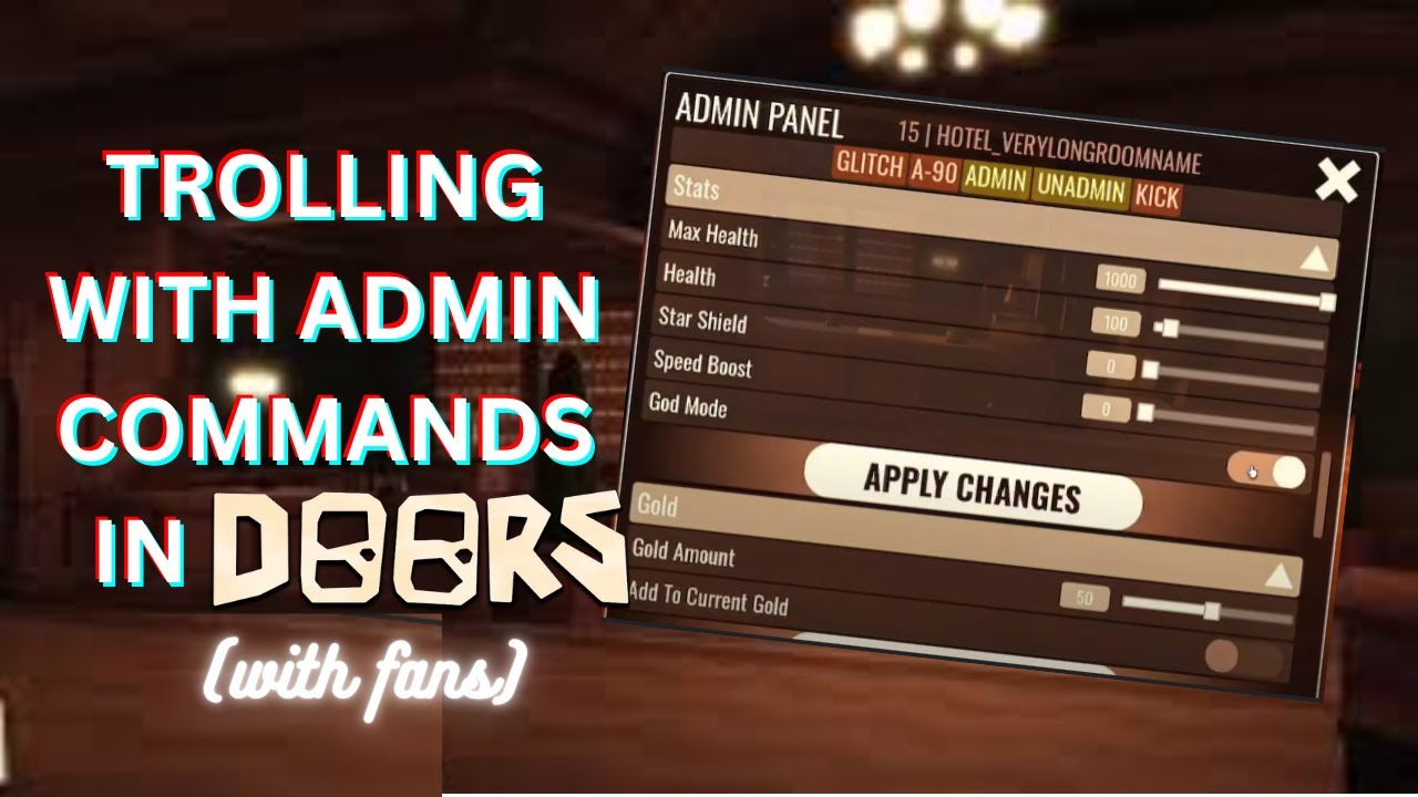 BEATING DOORS WITH *ADMIN COMMANDS!* (gone wrong) - YouTube