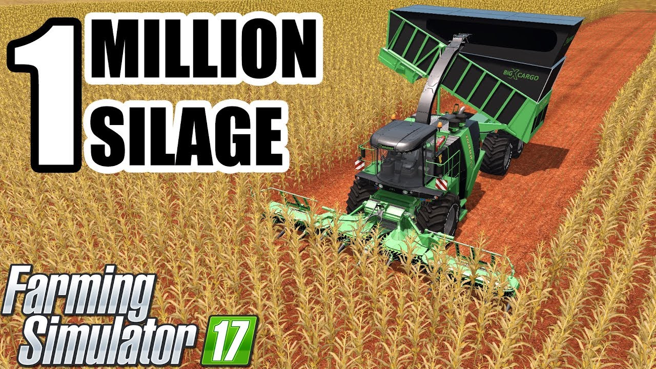Farming Simulator 17 | +1 MILLION SILAGE MAKING & FAST UNLOAD - YouTube