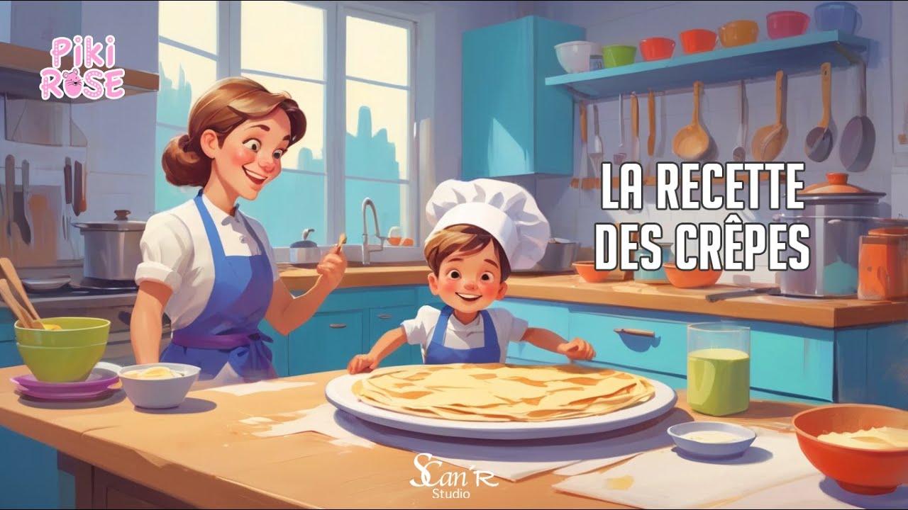 "La Recette des Crêpes", Chanson comptine pour enfants - YouTube