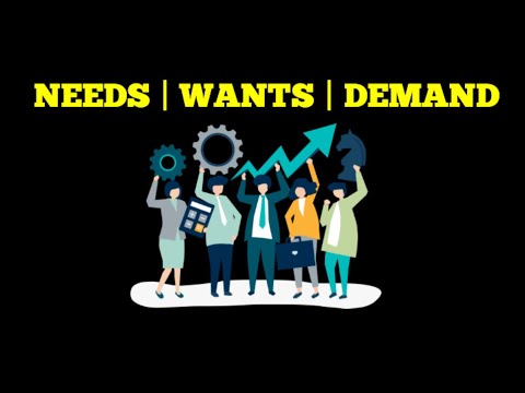 Needs Wants and Demand | Marketing Concepts | Needs and Wants ...