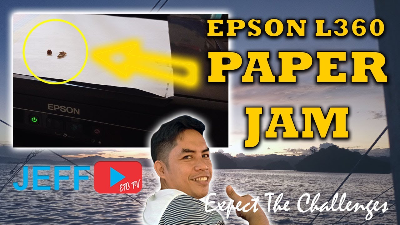 EPSON L360 PAPER JAM - YouTube