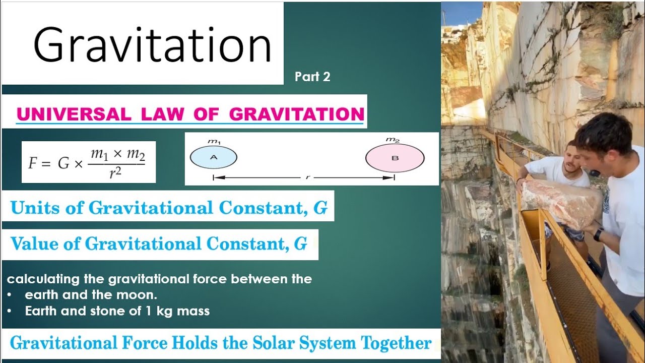 universal law of gravitation | unit and value of gravitational constant ...
