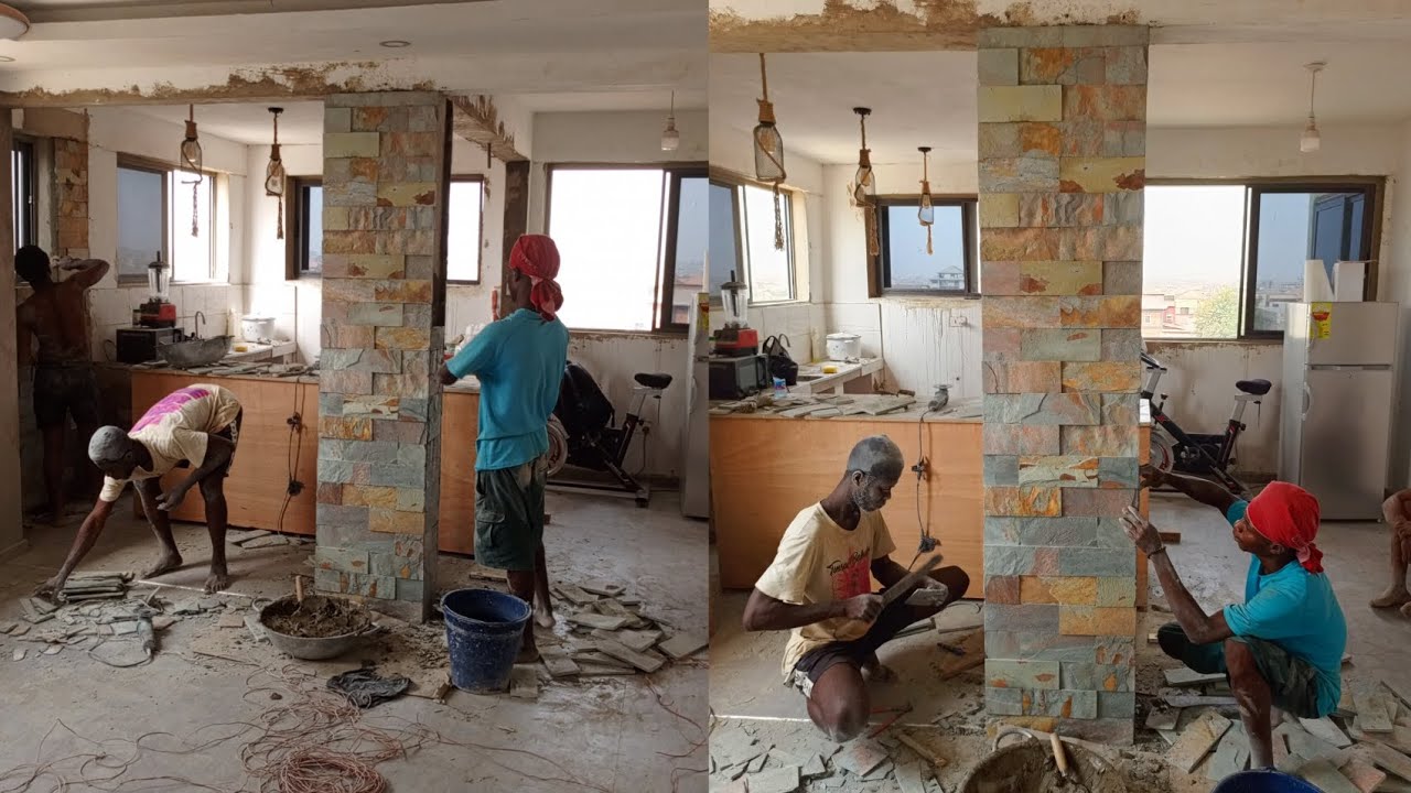 Interior Decorating with Natural Stones inside Affordable Estate in ...