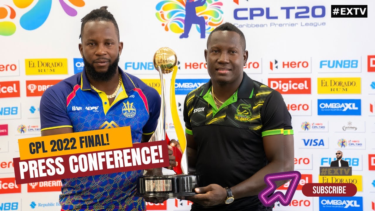 Hero CPL 2022 FINAL Press conference - Barbados Royals vs Jamaica ...