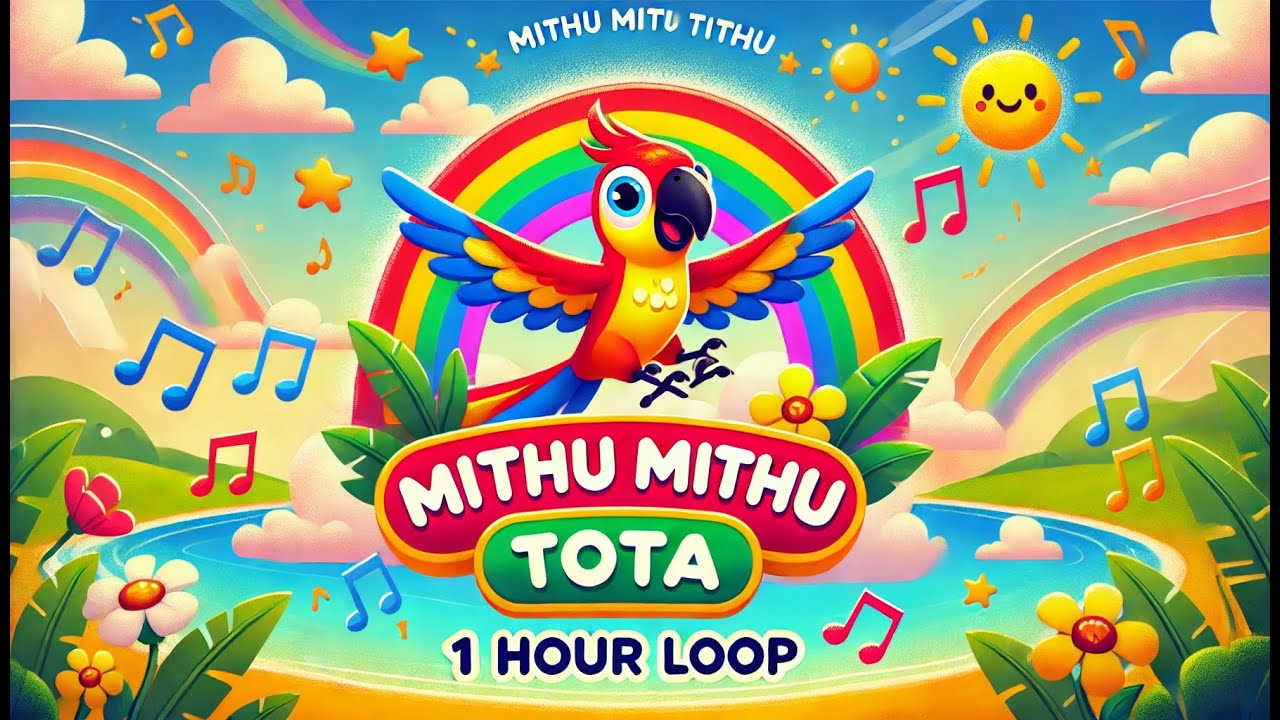 [1 HOUR LOOP] Main Tota Main Tota | Mithu Mithu Tota | Fun Learning ...