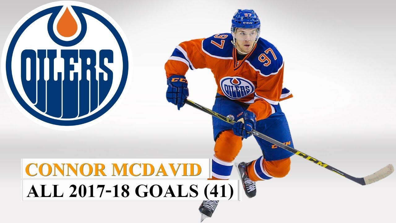Connor McDavid (#97) All 41 Goals of the 2017-18 NHL Season - YouTube