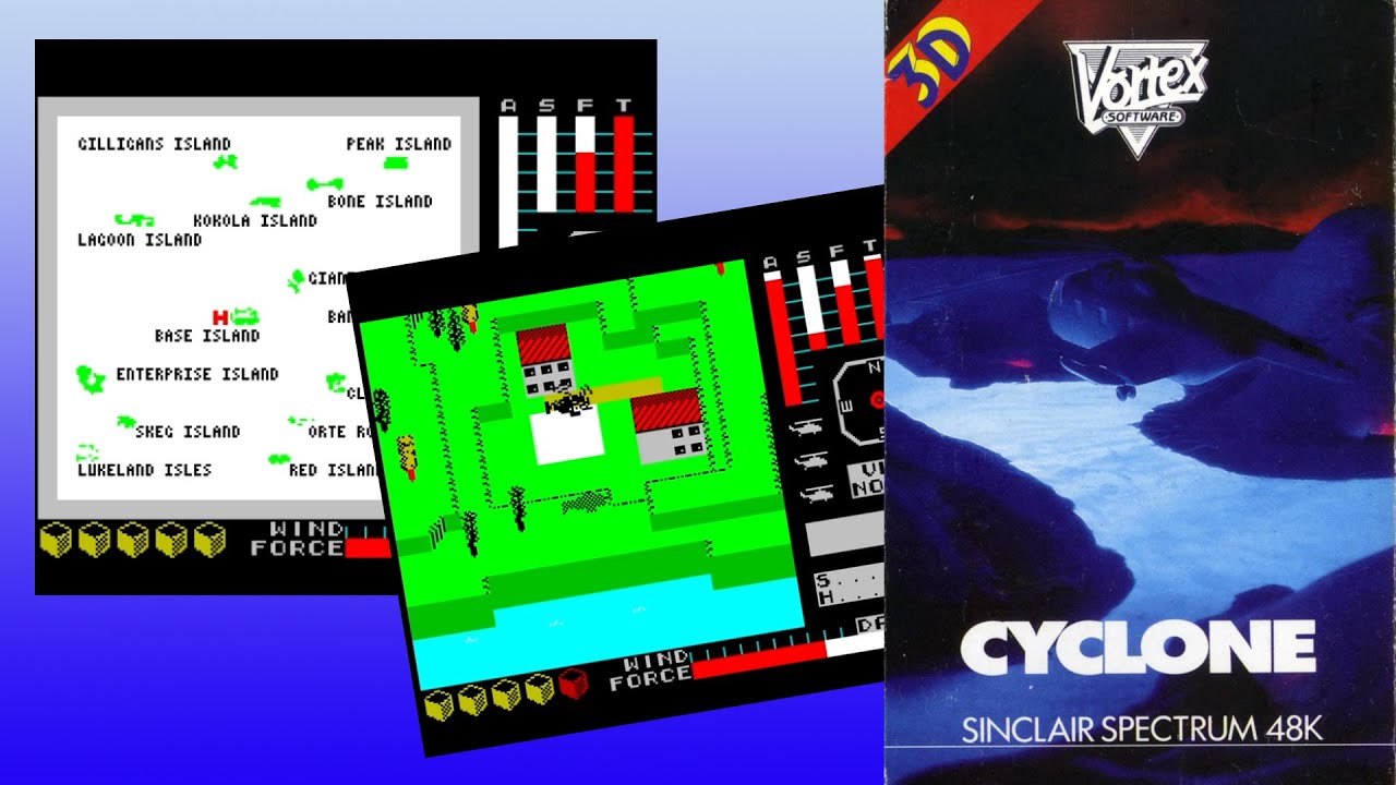 Quickplay: Cyclone (ZX Spectrum) by Vortex Software (1985) - YouTube