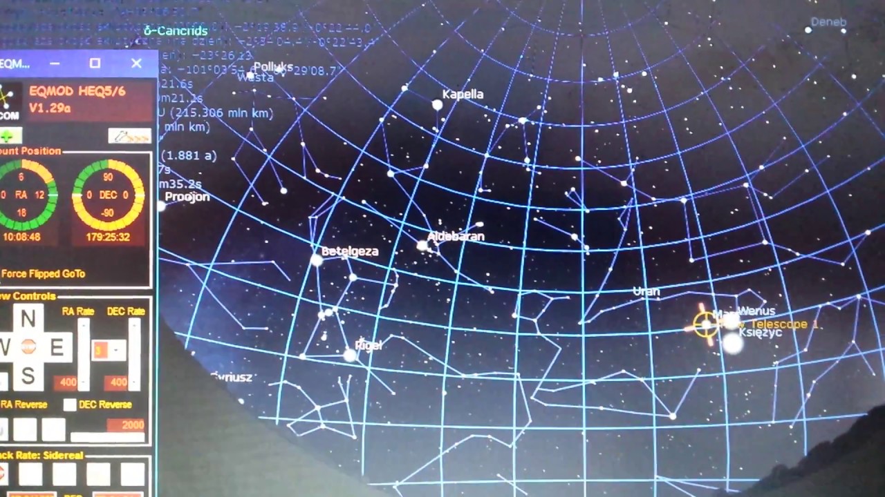 EQMOD no meridian flip - YouTube