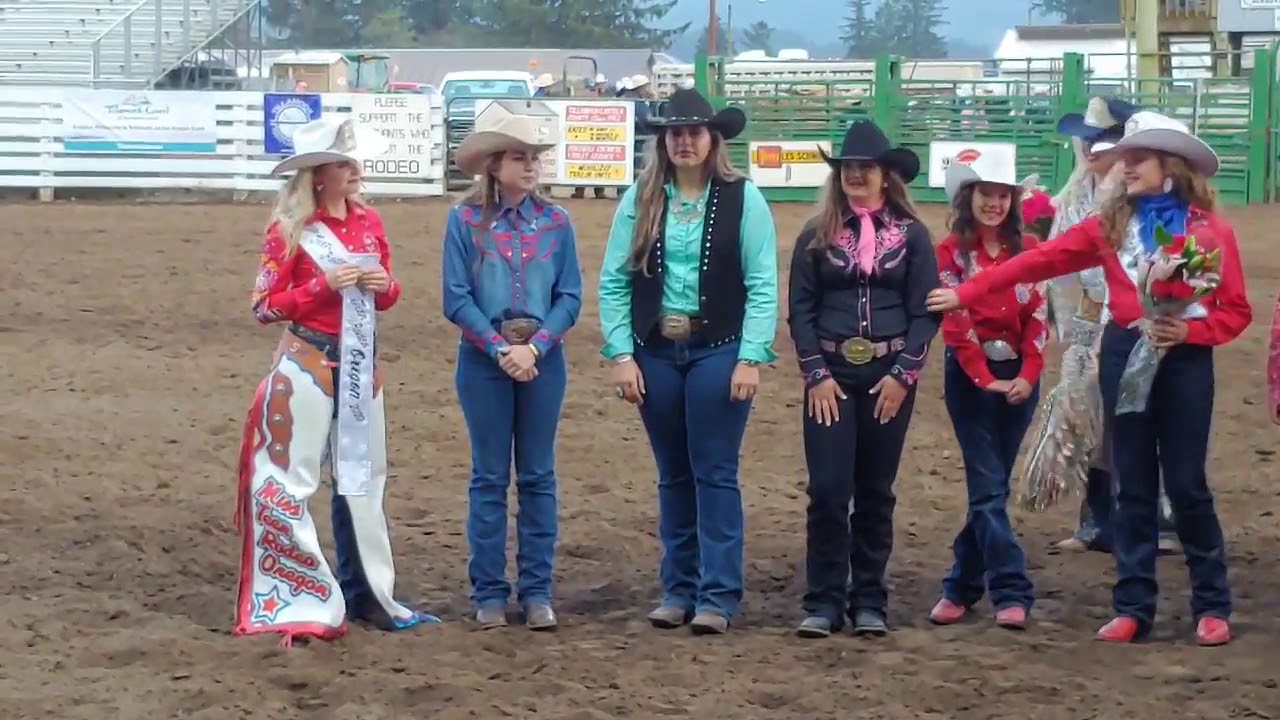 2020 Junior Miss and Miss Teen Rodeo Oregon Arena Coronation - YouTube