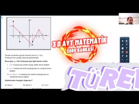 TÜREV YENİ NESİL SORU ÇÖZÜMÜ AYT MATEMATİK 3D YAYINLARI