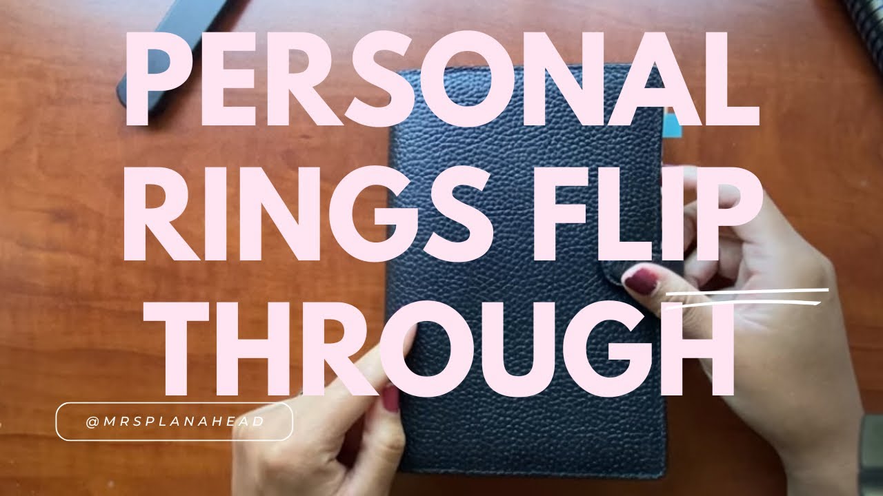 Personal rings flip through - Filofax Finsbury - YouTube