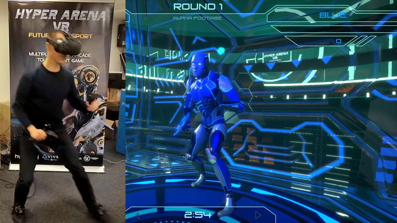 HYPER ARENA VR - full body tracking feature - YouTube