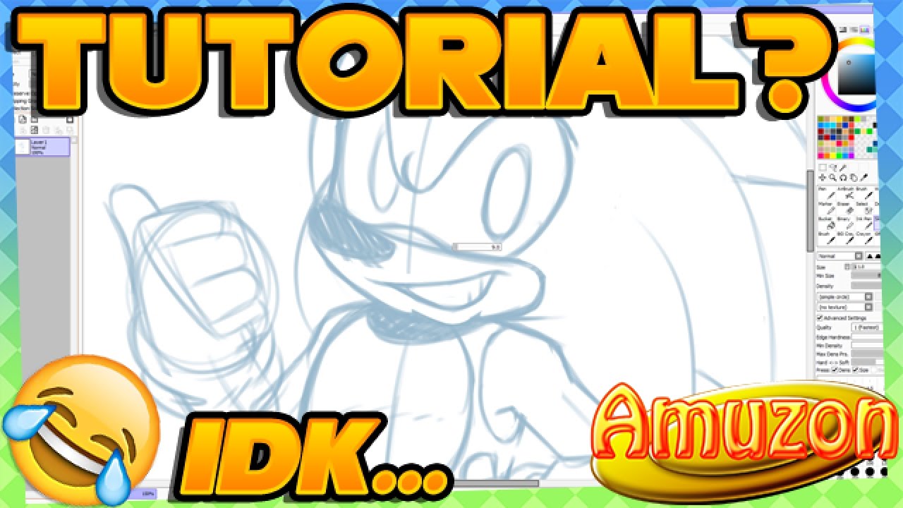 How to Draw Sanik | Tutorial?...Maybe? - YouTube