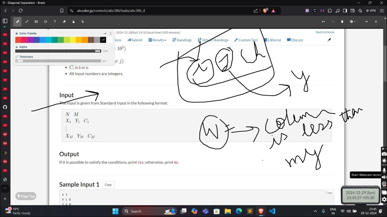 D - Diagonal Separation | Atcoder Solution - YouTube