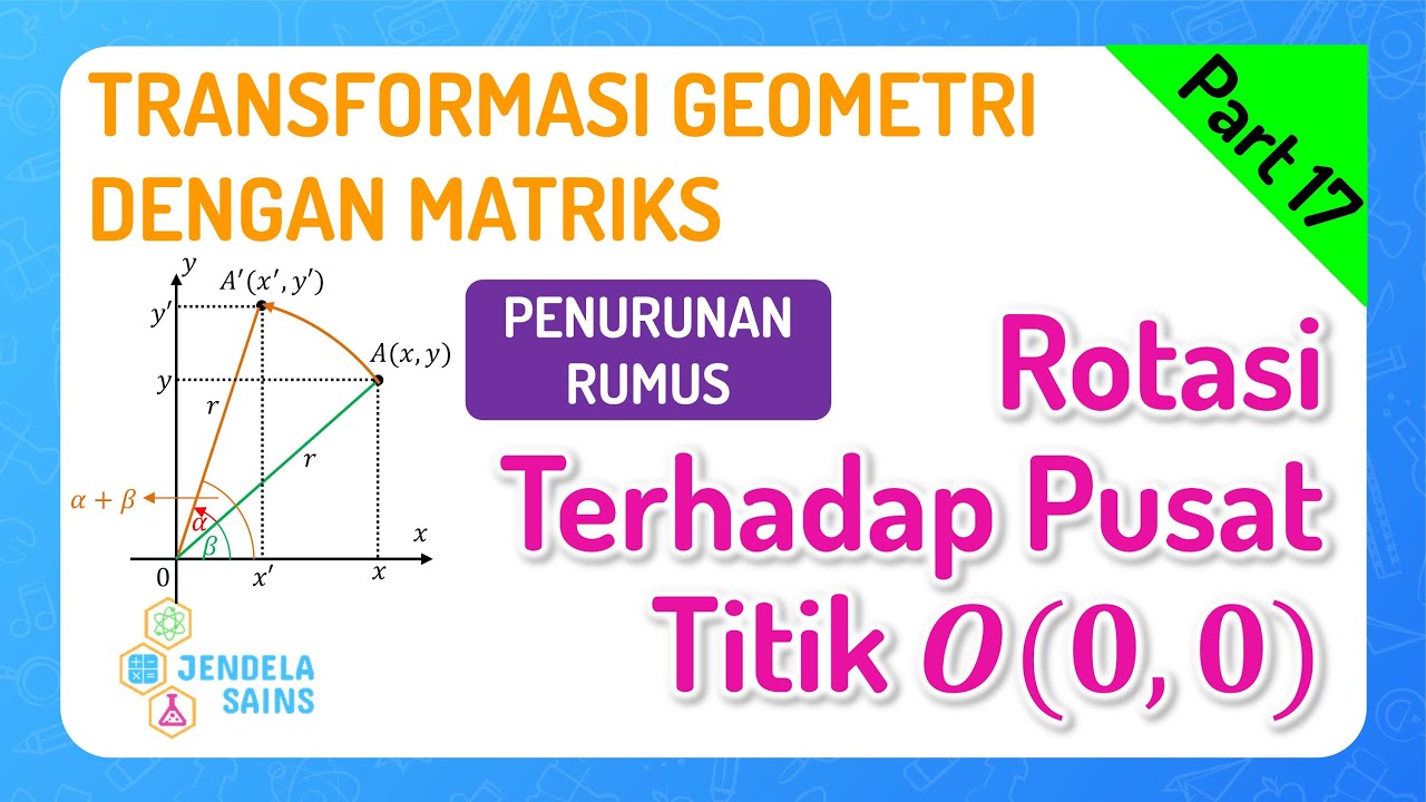 Transformasi Geometri dengan Matriks • Part 17: Penurunan Rumus Rotasi ...