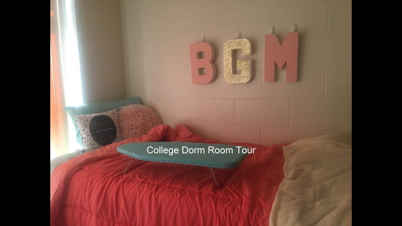 College Dorm Room Tour (Graham Hall) - YouTube