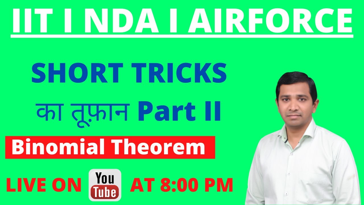 SHORT TRICKS का तूफ़ान PART II I BINOMIAL THEOREMS SHORT TRICKS I MATHS ...