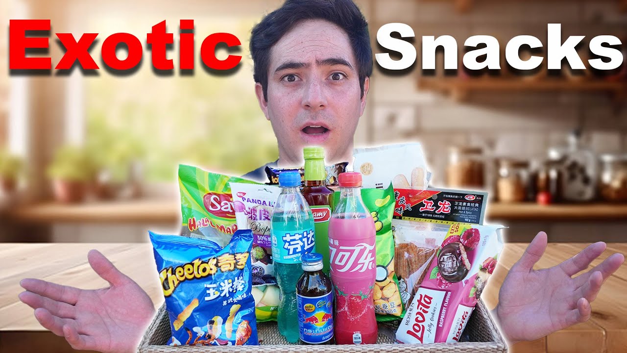 Tasting Exotic Snacks From Around The World - YouTube