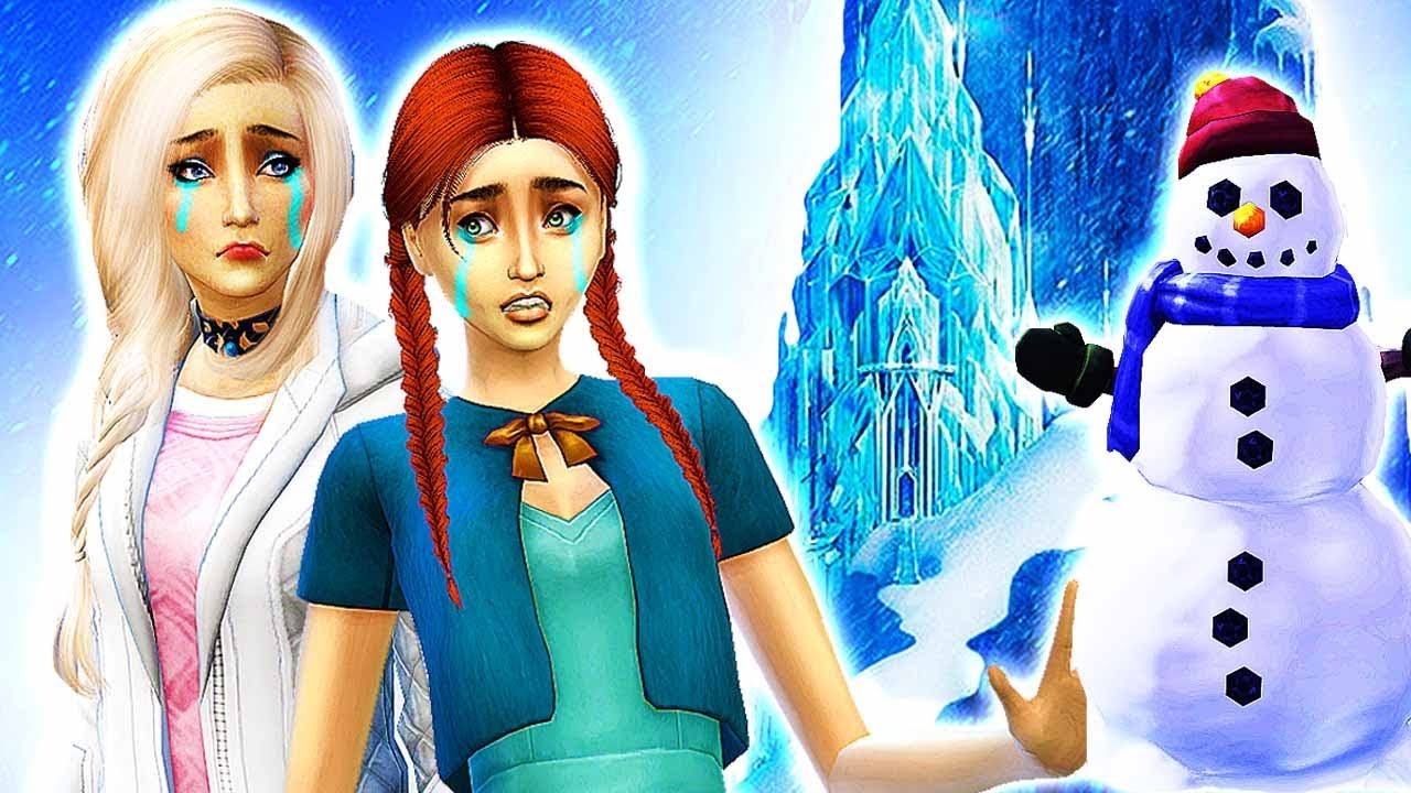 ELSA & ANNA LOSE THEIR PARENTS...⛄ Sims 4 Disney Princess MERMAIDS ...