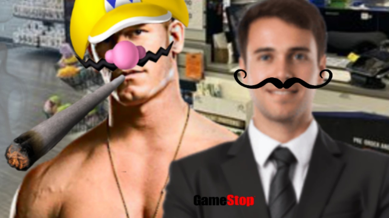 Wario with a gun vs GameStop ceo - YouTube