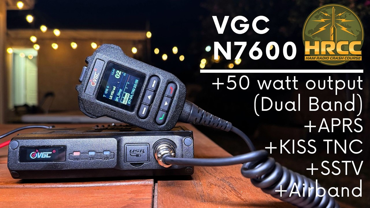 The VGC N7600 Radio Has APRS, KISS TNC, Air Band, GPS, Bluetooth & 50 ...