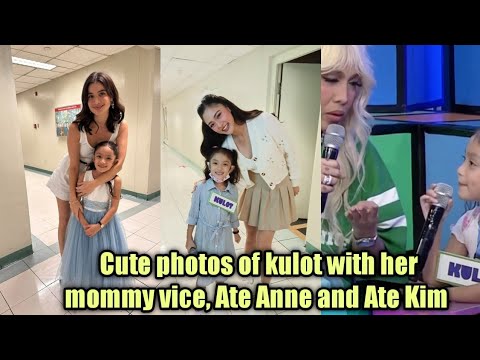 Cute photos of kulot with her mommy vice, Ate Anne and Ate Kim