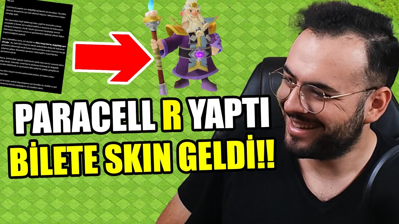 ALTIN BİLETE YENİDEN SKIN GELDI!PARACELL ''R'' YAPTI!(CLASH OF CLANS) - YouTube