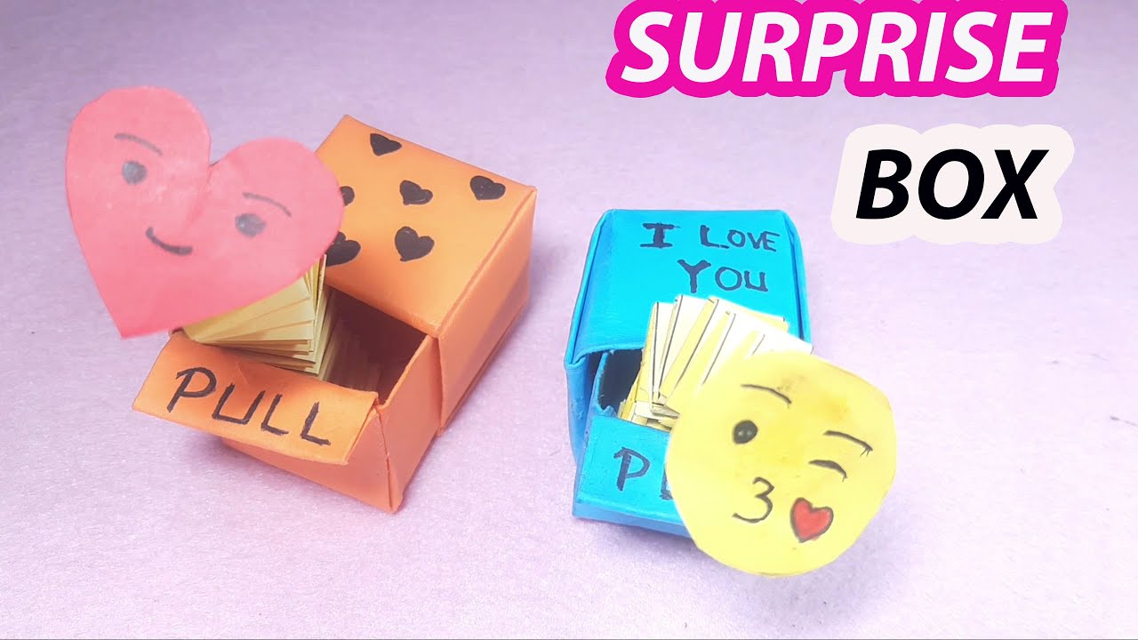 How to make origami SURPRISE BOX | Cách làm hộp bất ngờ bằng giấy ...