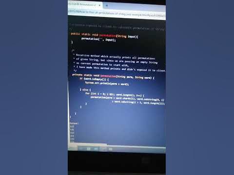 final all permutations #javaprogramming #coding #hackerrank #developer ...