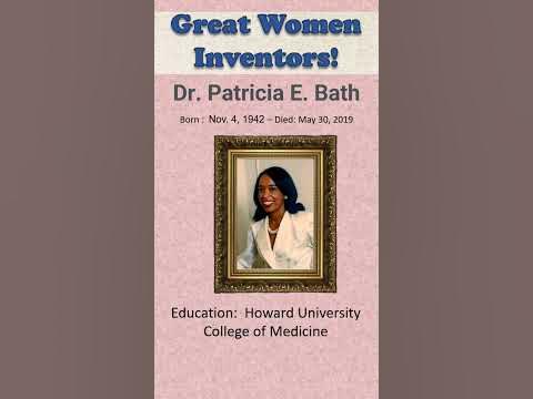 Great Women Inventors Dr Patricia E Bath - YouTube