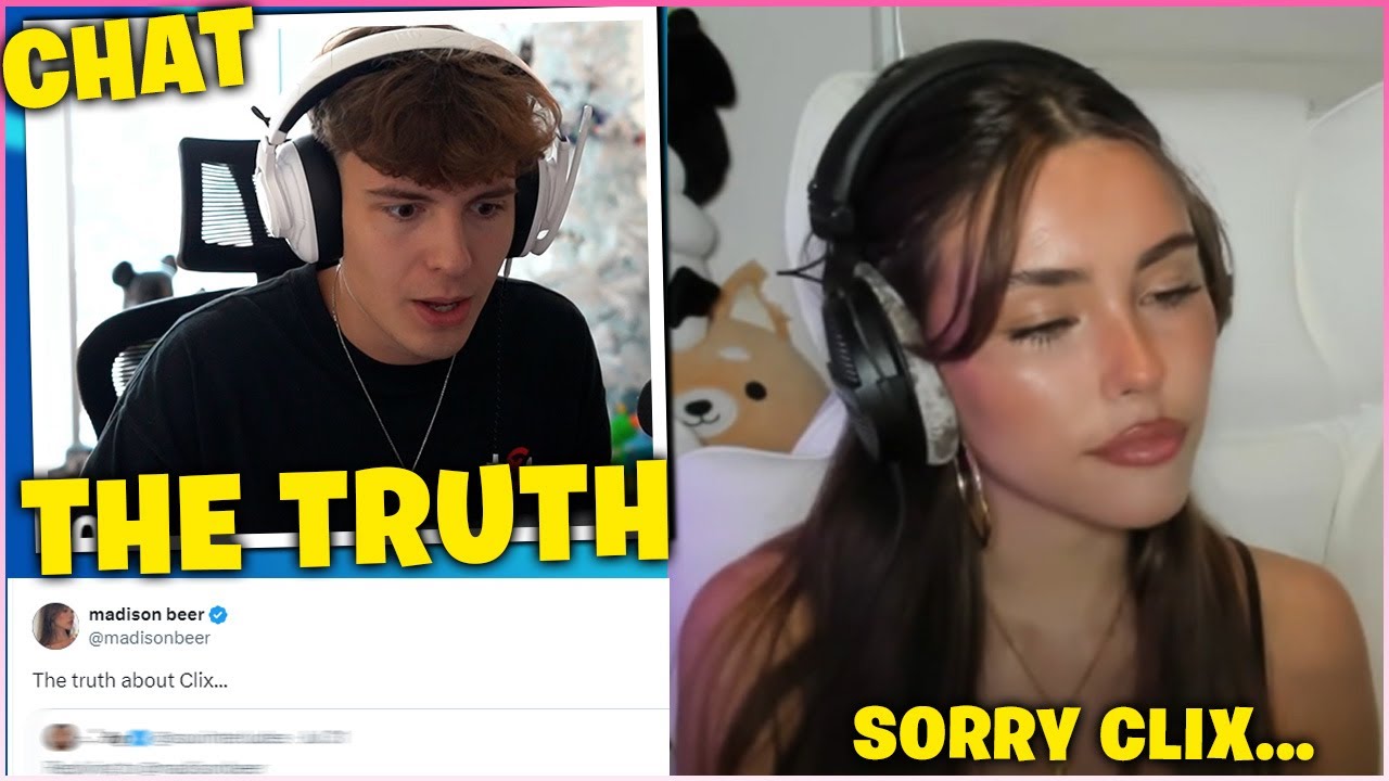 CLIX Reveals The TRUTH About DATING MADISON BEER On Live STREAM ...