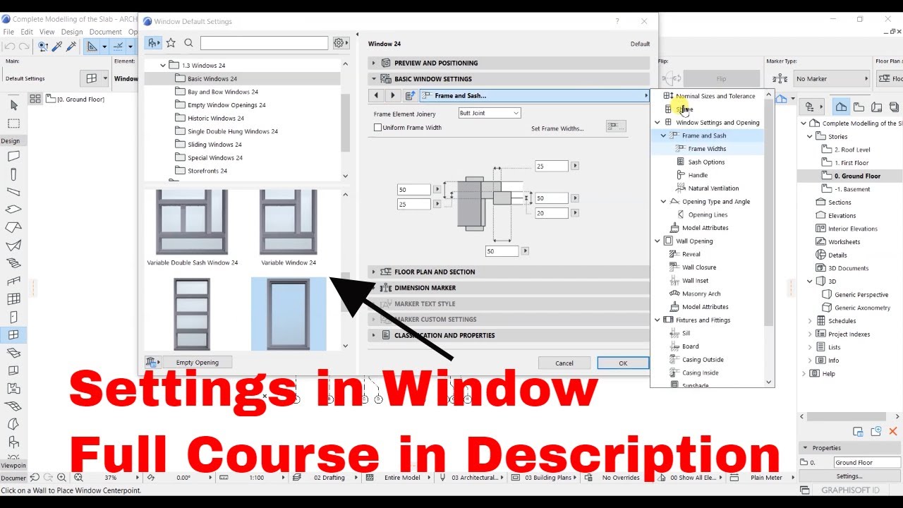 settings in windows |settings in windows in archicad |settings in ...