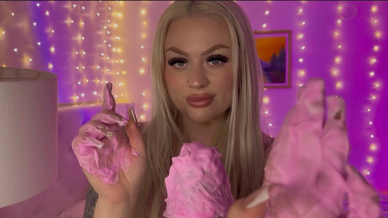 ASMR Luxurious Pink Shaving Cream | Will Make You Tingle - YouTube