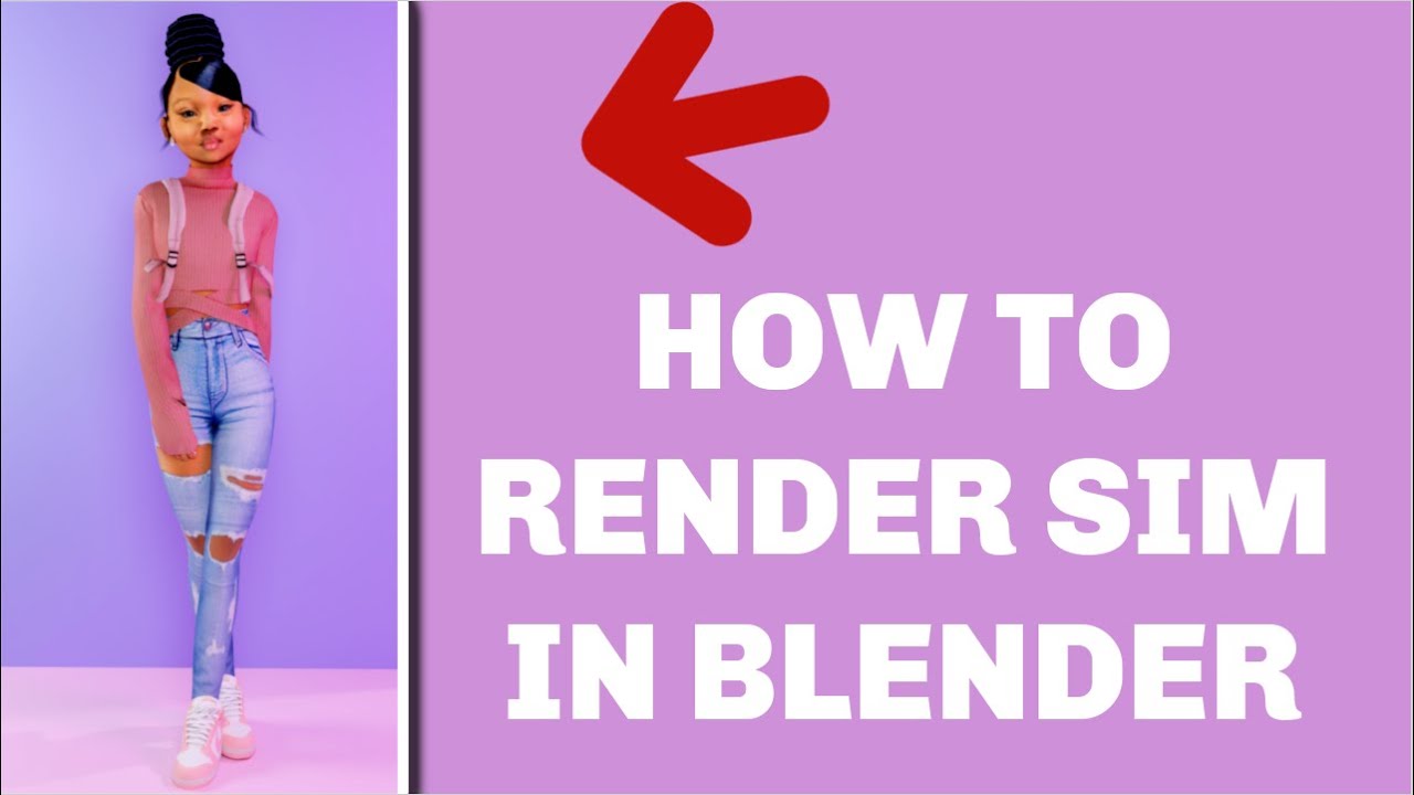 How to Render And Blender Your sims 4 - The sims 4 - YouTube